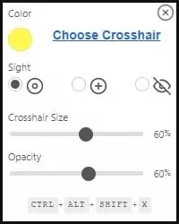 „CrossOver“ yra programa, leidžianti pridėti pasirinktinį kryželį, kad žaidimuose būtų lengviau pasiekti tikslą