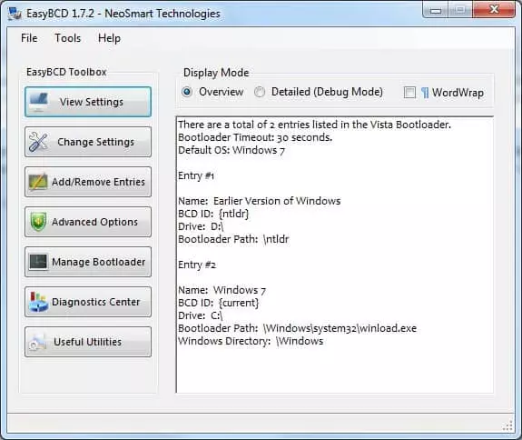 Windows 7 boot menu