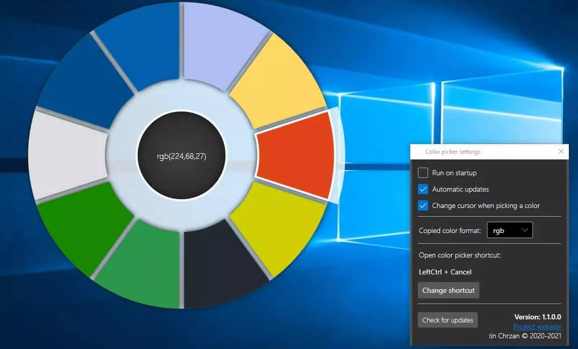 Roda de cores ColorPicker