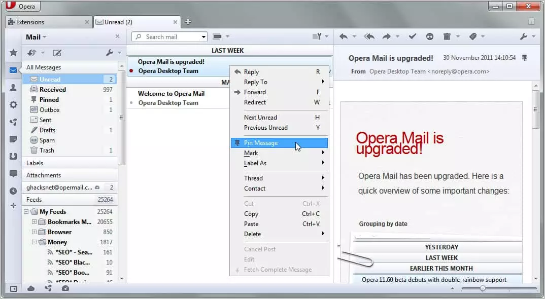 Opera 11.60 Finale disponibile