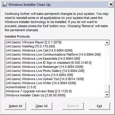 Windowsi installija puhastusutiliit