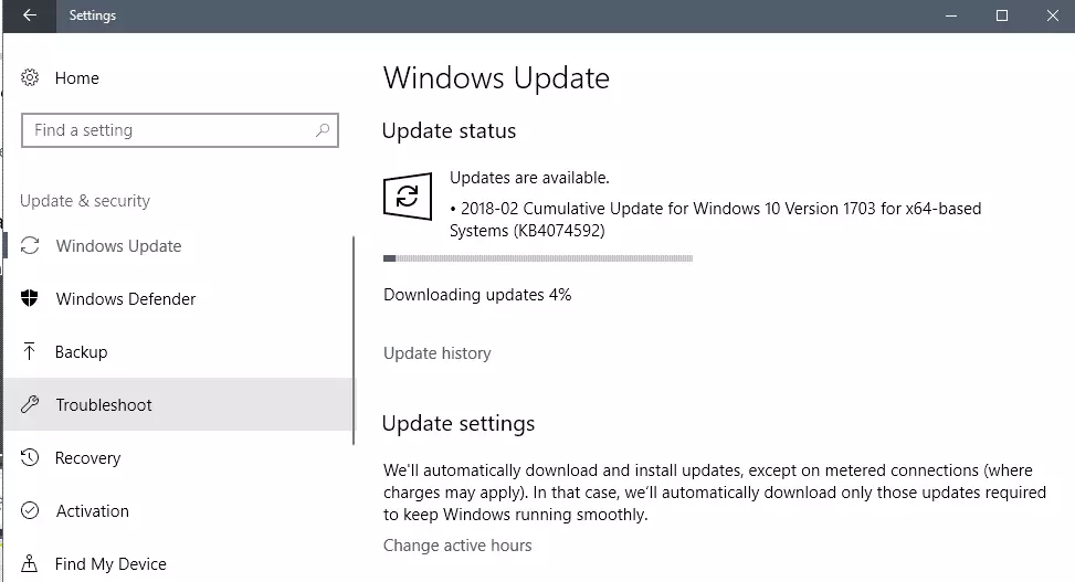 aktualizácie systému Windows microsoft z februára 2018