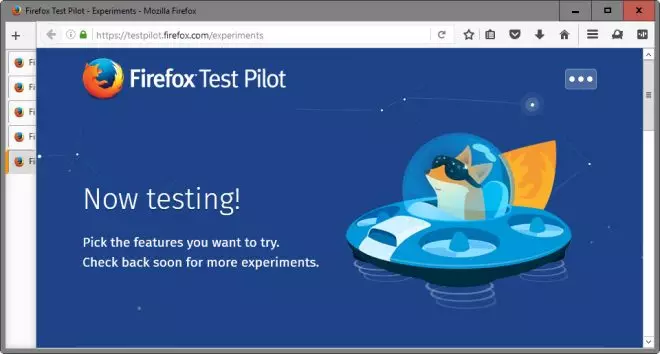 pilot uji firefox