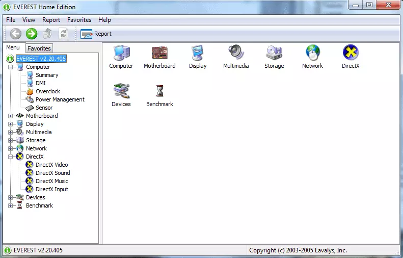 Everest Home Edition, System Informatioun Software