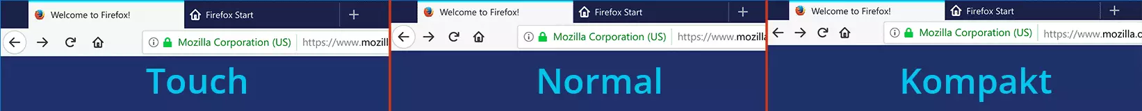 Firefox kompaktni način rada