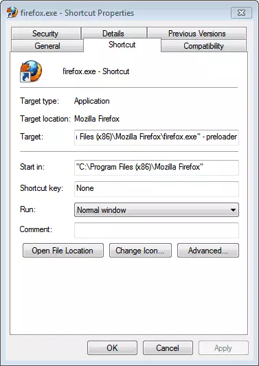 Firefox Preloader, spusťte Firefox rychleji