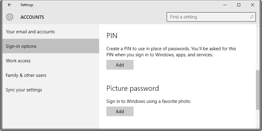 etsa pin windows 10