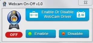వెబ్క్యామ్ని ఆఫ్ చేయండి