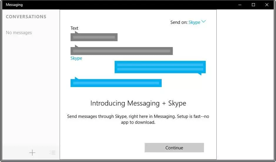 mesaj + Skype