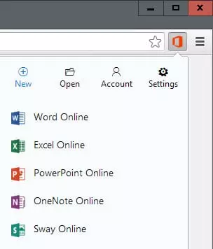 微軟為 Google Chrome 發布 Office Online 擴展