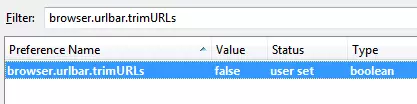 nettleser urlbar trimurls