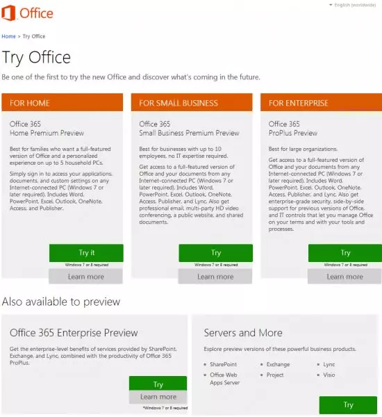 office 365 ကိုဒေါင်းလုဒ်လုပ်ပါ။