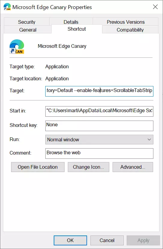 microsoft ntug scroll tabs