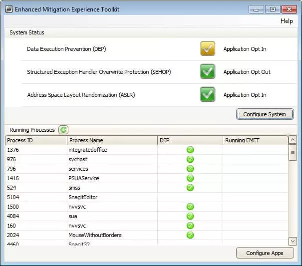 EMET, Enhanced Mitigation Experience Toolkit de Mikrosofto