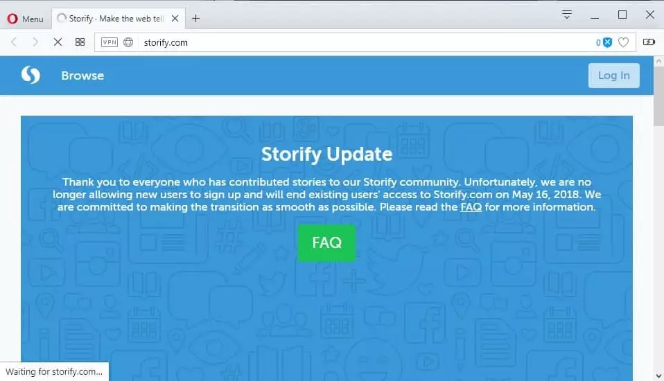 storify shut down