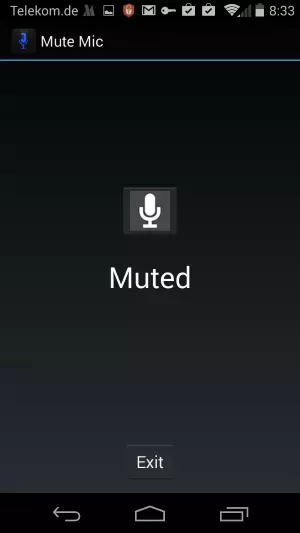 Mute mic android