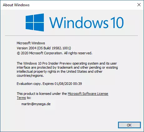 Windows 10 versija 2004
