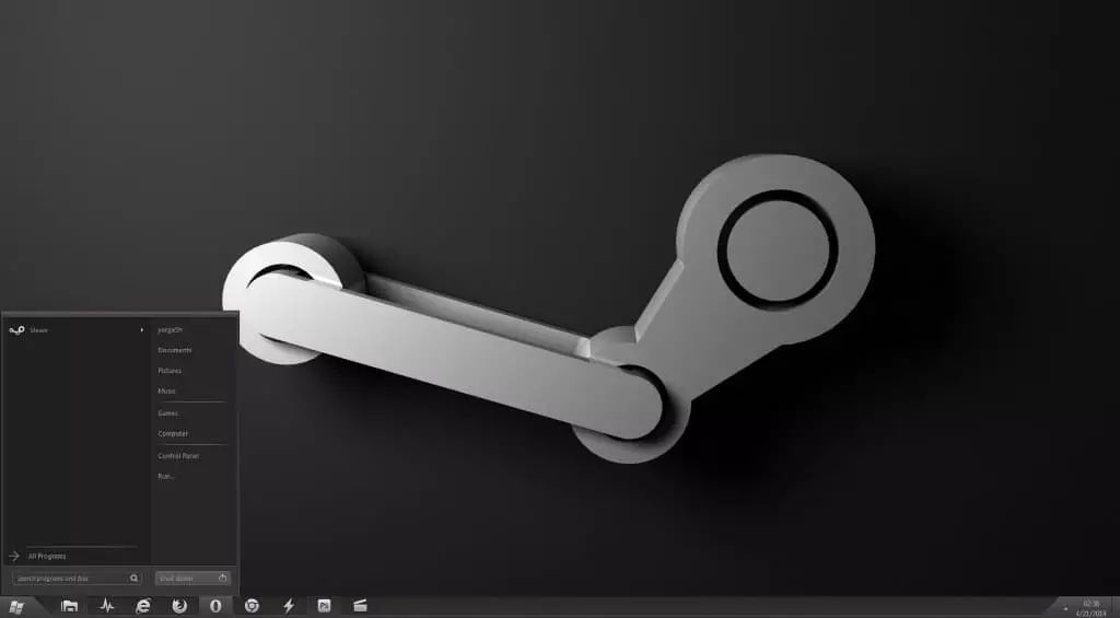 Steam desktop theme