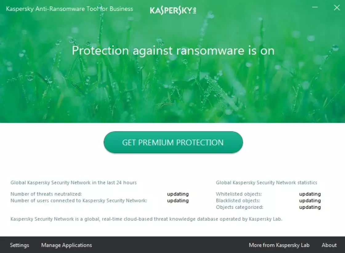 instrument Kaspersky anti-ransomware