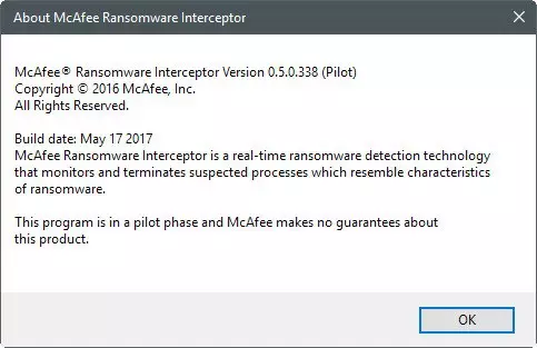 mcafee ransomware interceptor