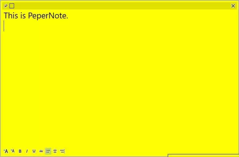 PeperNote 是一個簡單的 Windows 便簽應用程序