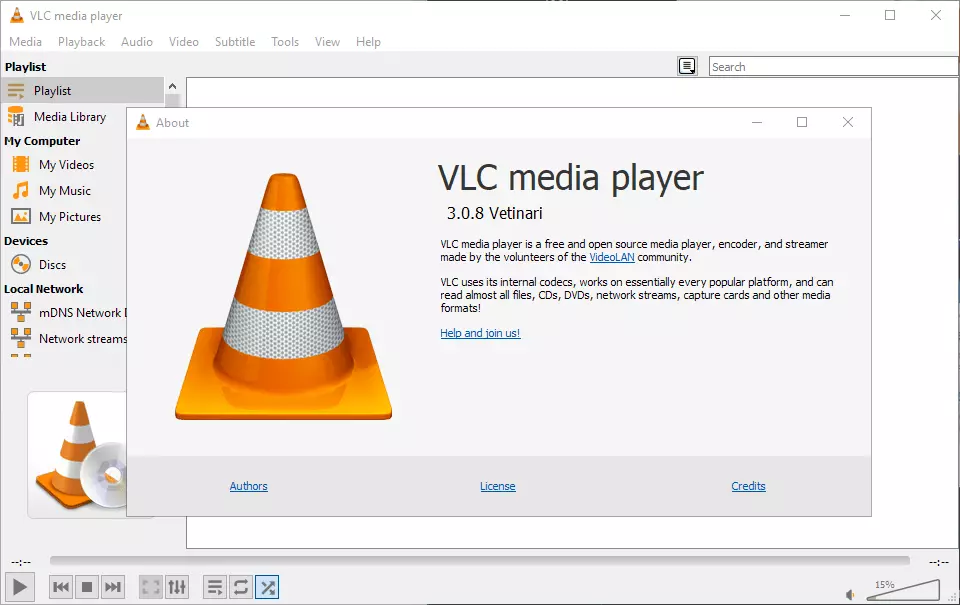 vlc ẹrọ orin media 3.0.8