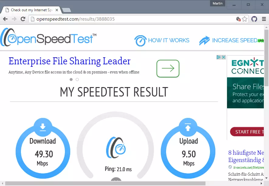 qhib speed test