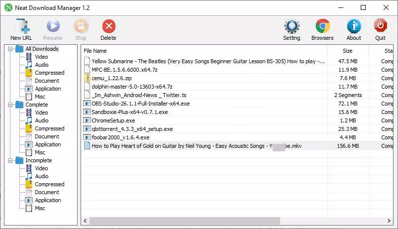 Neat Download Manager, medya yakalamayı da destekleyen etkileyici bir indiricidir