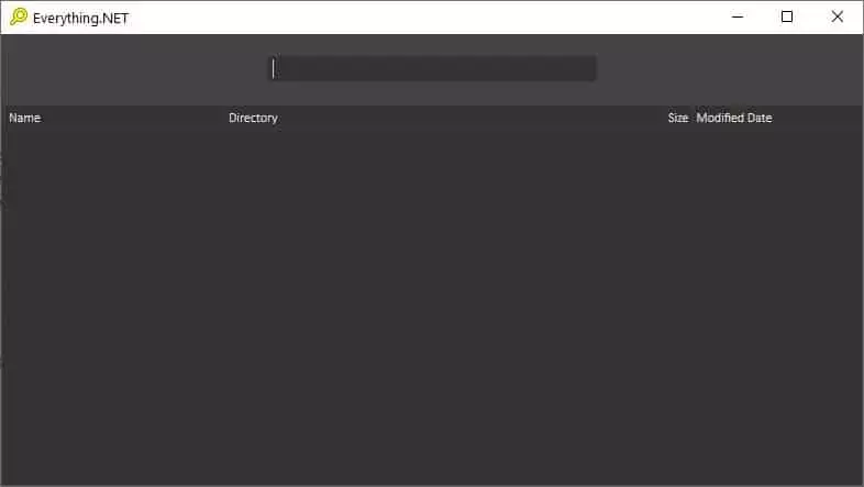 Everything.NET er en frontend som legger til en mørk modus og noen tilleggsfunksjoner til Everything-søkemotoren