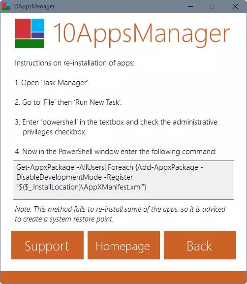mulihake aplikasi windows 10
