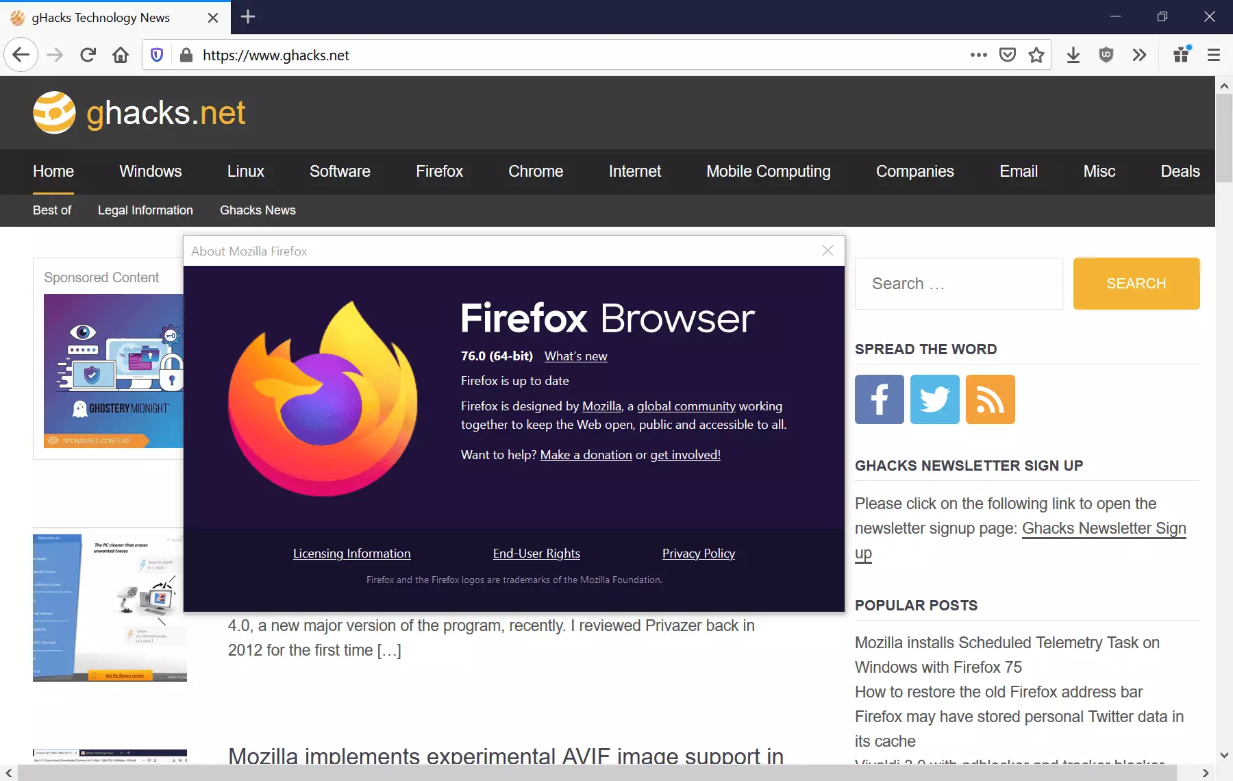 I-Firefox 76.0