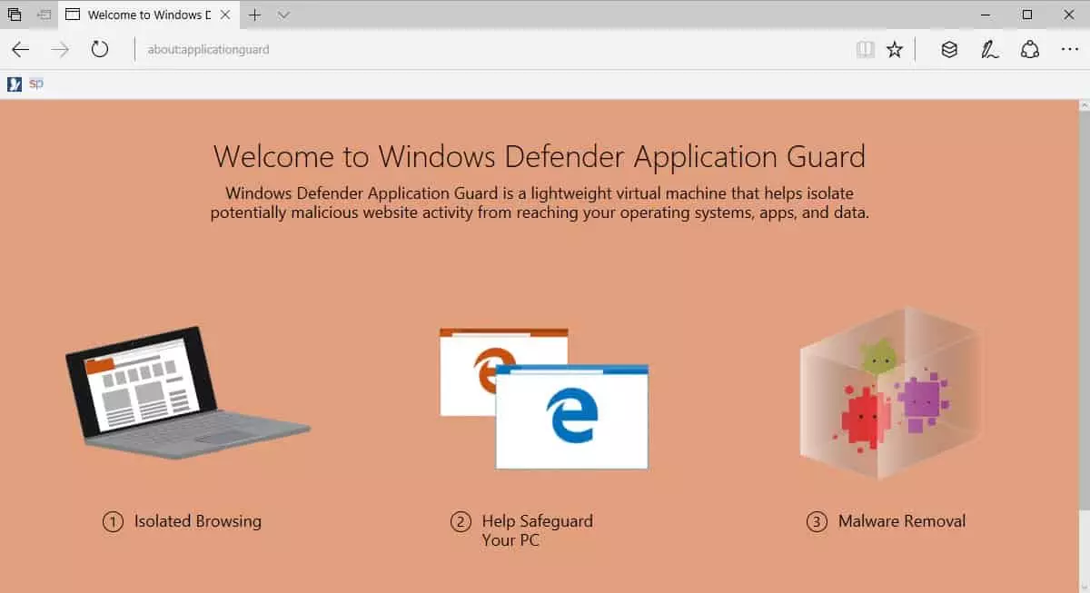 protection des applications Microsoft Edge