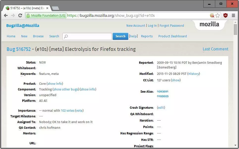 Firefox Electrolysis（多进程）今年不会问世