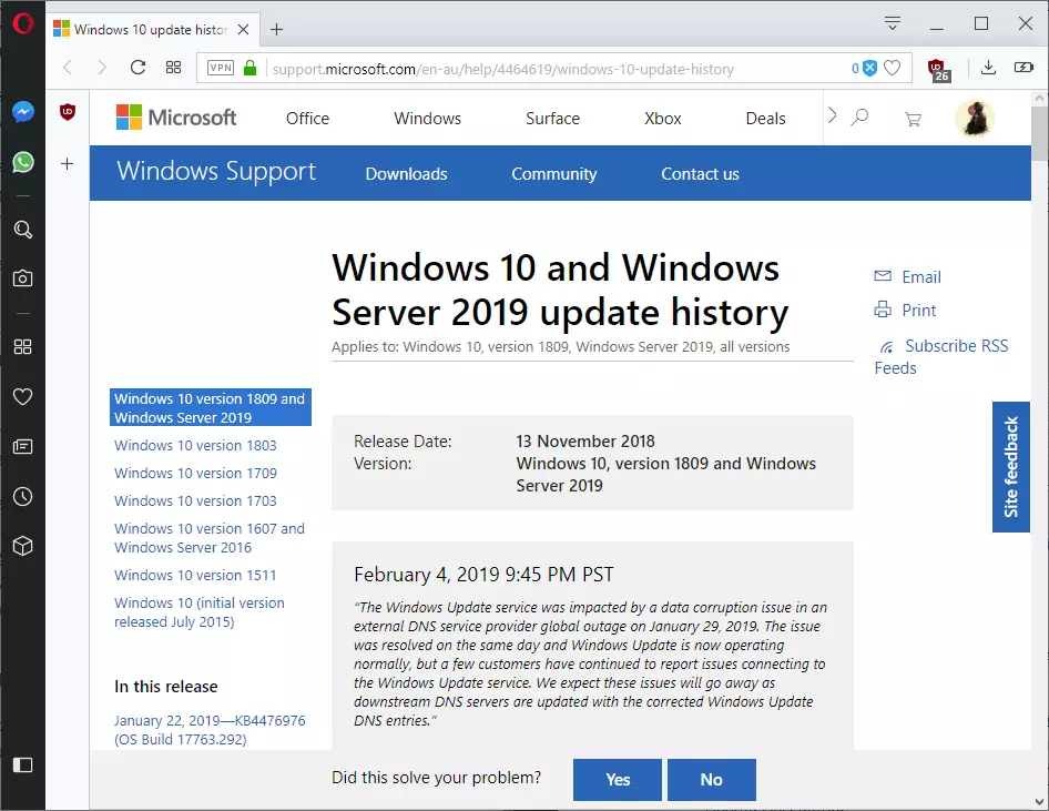 isu windows 10 dns