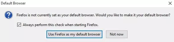 Firefox arakatzaile lehenetsia