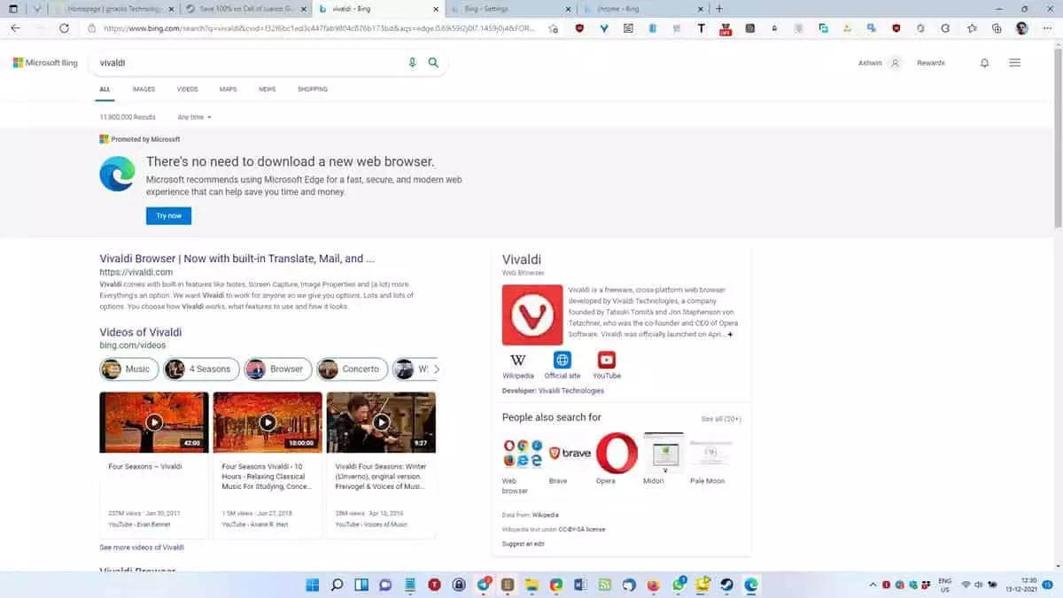 microsoft edge vivaldi