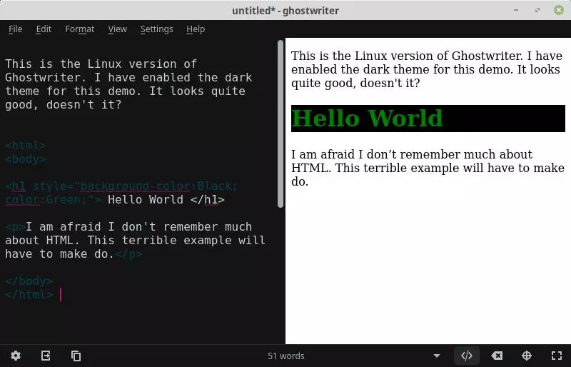 Ghostwriter Linux