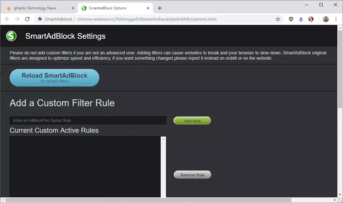 filtri smartadblock