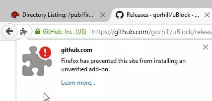 Signatura de complements de Firefox