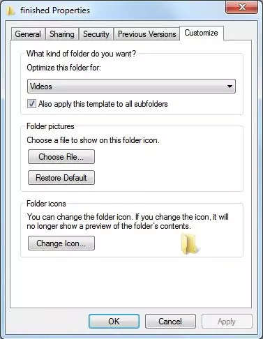 Konpondu karpeta motelak Windows 7-n 23488_1