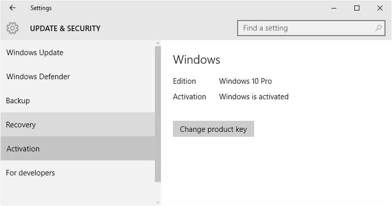 Windows 10 активлаштыру