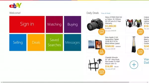 ebay ئەپ Windows 8
