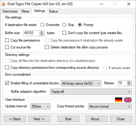 setélan file copier