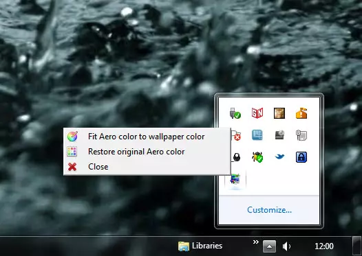 Aero Adjuster, cambia automáticamente el color de Aero según el fondo de pantalla