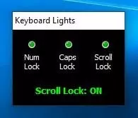 Interfaz de luces de teclado