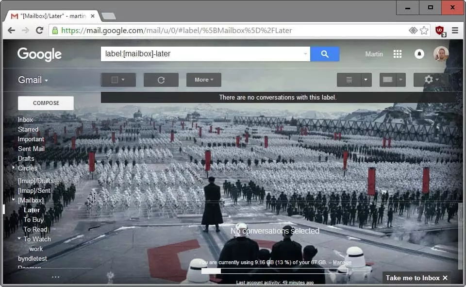 تجربه جنگ ستارگان گوگل