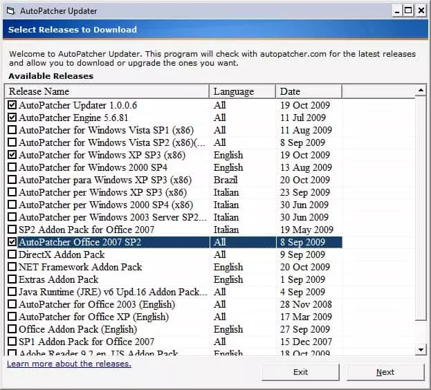 Издаден Autopatcher 1.0.0.6