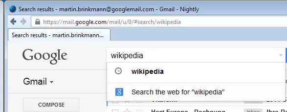 gmail search sa google