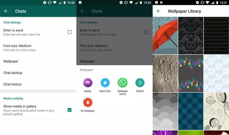 วิธีเปลี่ยนวอลเปเปอร์ WhatsApp