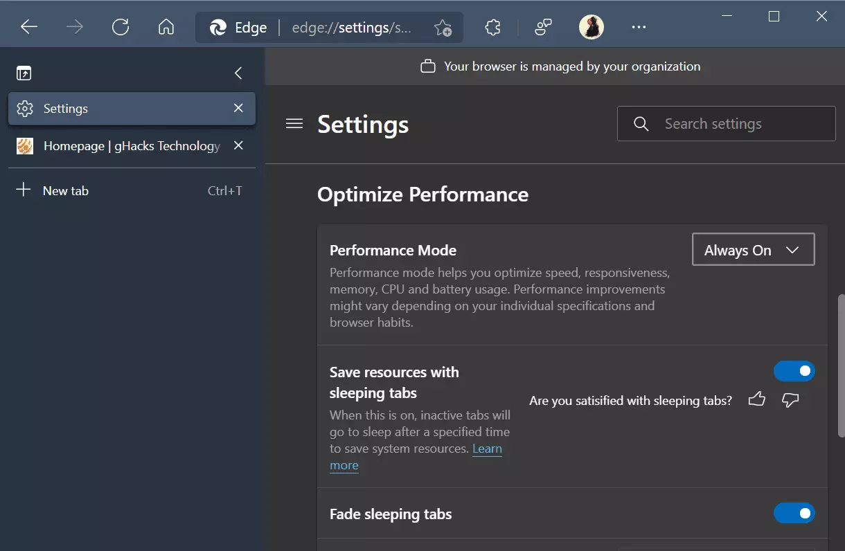 Microsoft Edge-ի նոր Performance Mode ֆունկցիան նպատակ ունի օպտիմալացնել բրաուզերի աշխատանքը